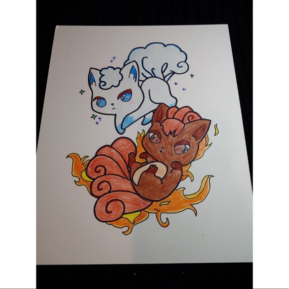 Alba’s Kawaii Drawings | Wall Decor | Pokmon Vulpix And Alola Vulpix ...